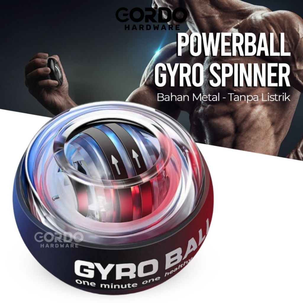 Jual Power Ball Gyro Spinner / Wrist Exercise Ball / Powerball Gyro ...
