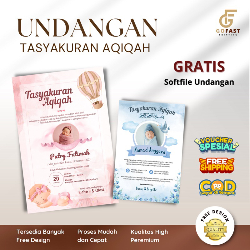 Jual UNDANGAN TASMIYAH/ UNDANGAN AQIQAH /UNDANGAN TASYAKURAN GRATIS ...
