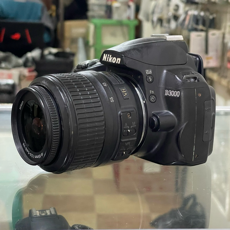 Jual kamera nikon D3000 + kit 18-55mm | Shopee Indonesia