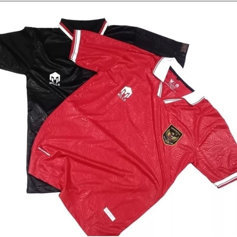 Jual jersey timnas indonesia / baju timnas Indonesia mills | Shopee ...