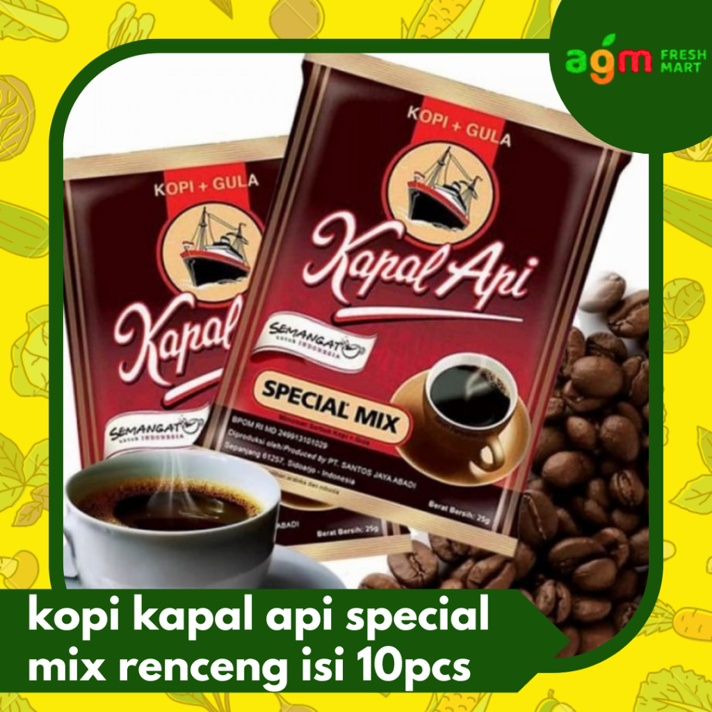 Jual KOPI KAPAL API SPECIAL MIX 25gr RENCENG ( ISI 10 ) | Shopee Indonesia