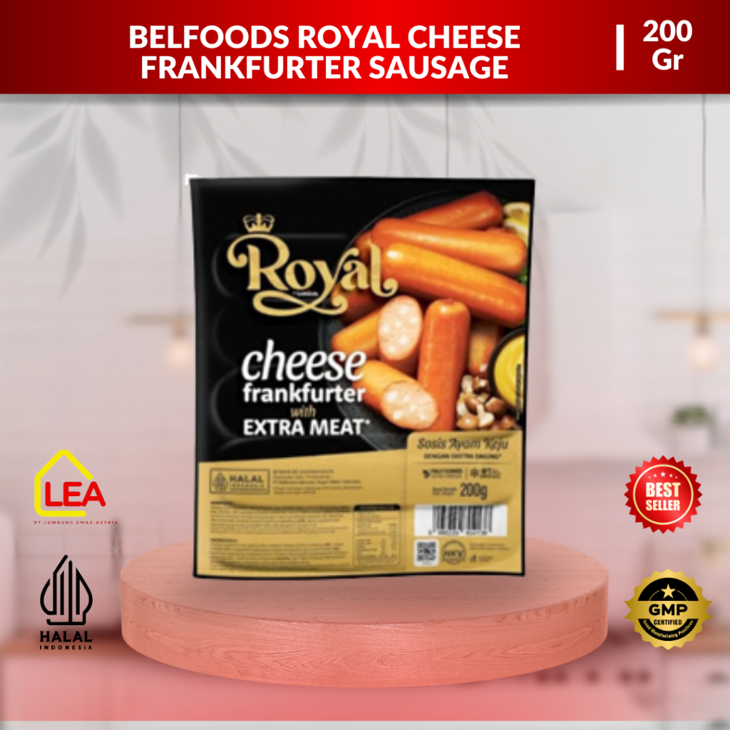 Jual Belfoods Royal Cheese Frankfurter Sausage 200gr | Shopee Indonesia