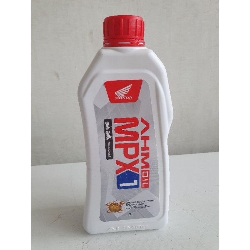Jual OLI MESIN MOTOR RODA DUA MPX 1 1 LITER 4 TAK AHM OIL 10 W 30 API ASLI AHM | Shopee Indonesia