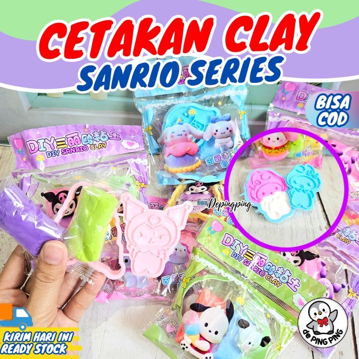 Jual Cetakan Clay Sanrio/ Cetak Karakter Sanrio/ Cetakan Clay/ Clay ...