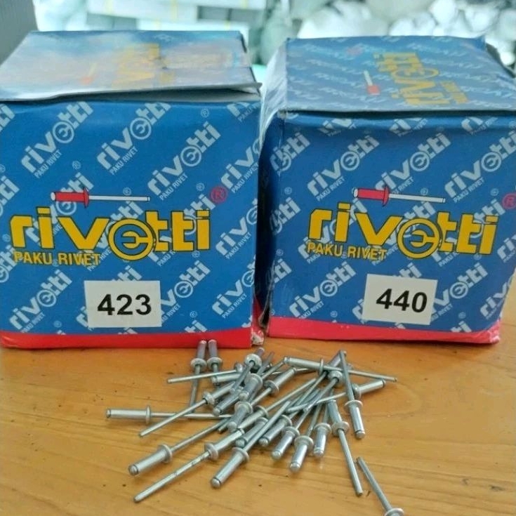 Jual Paku Rivet Rivetti Type 423 & 440 (1000 pcs) - Kuat & Tahan Lama ...
