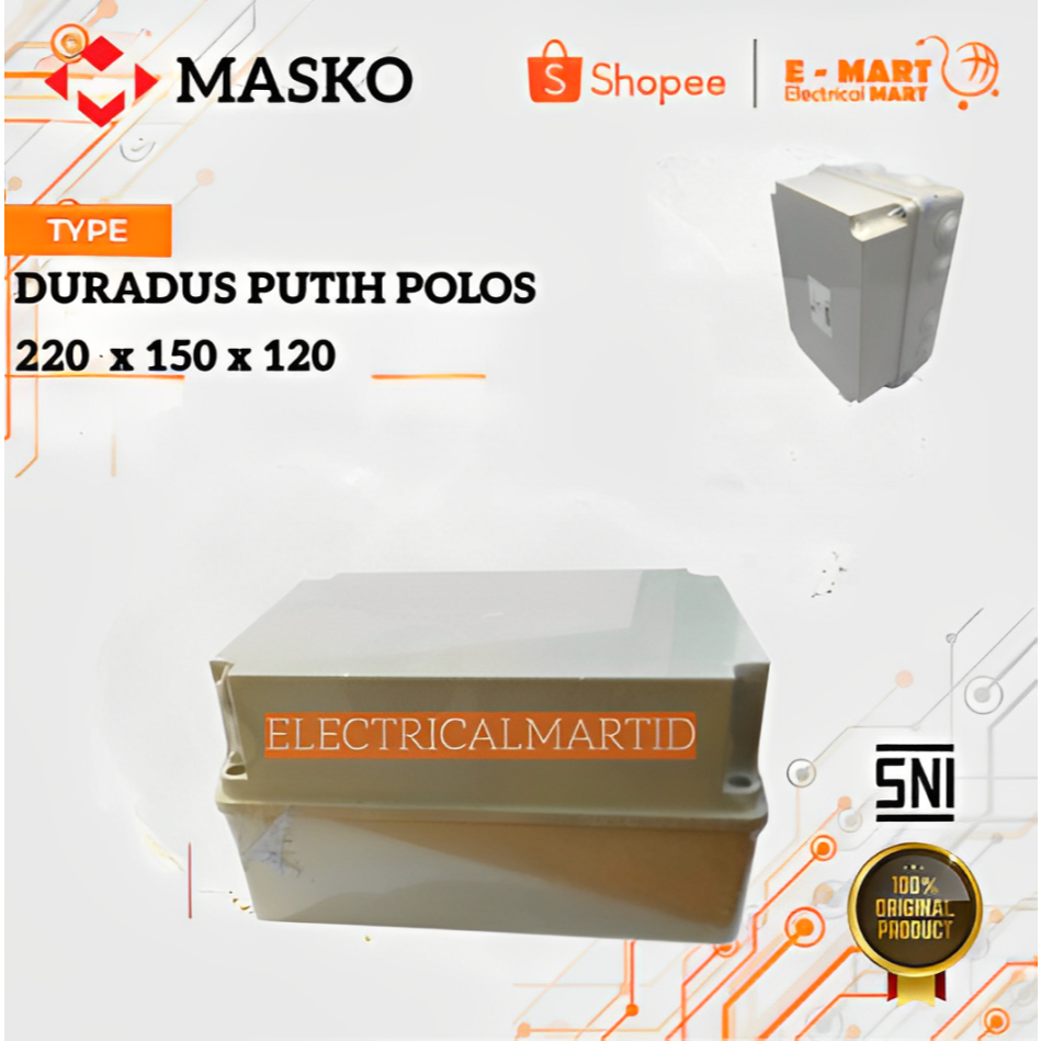 Jual [Duradus-TEBAL] MASKO Duradus Hitam Putih datar POLOS Dorados ...