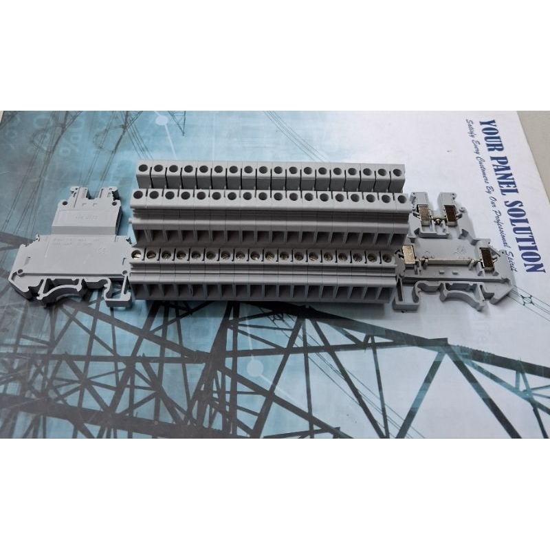 Jual Double Level Terminal Block UKK-5N 32A Wire Cabke Range 4mm Fort ...