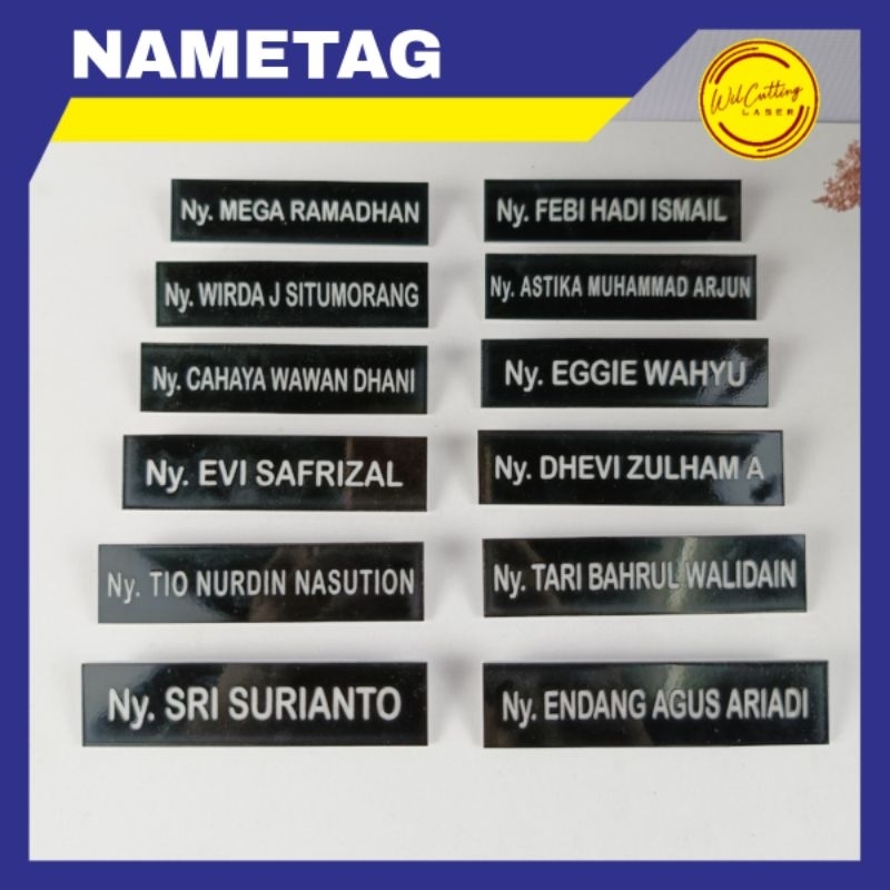 Jual NAME TAG - Grafir/ Timbul | Shopee Indonesia