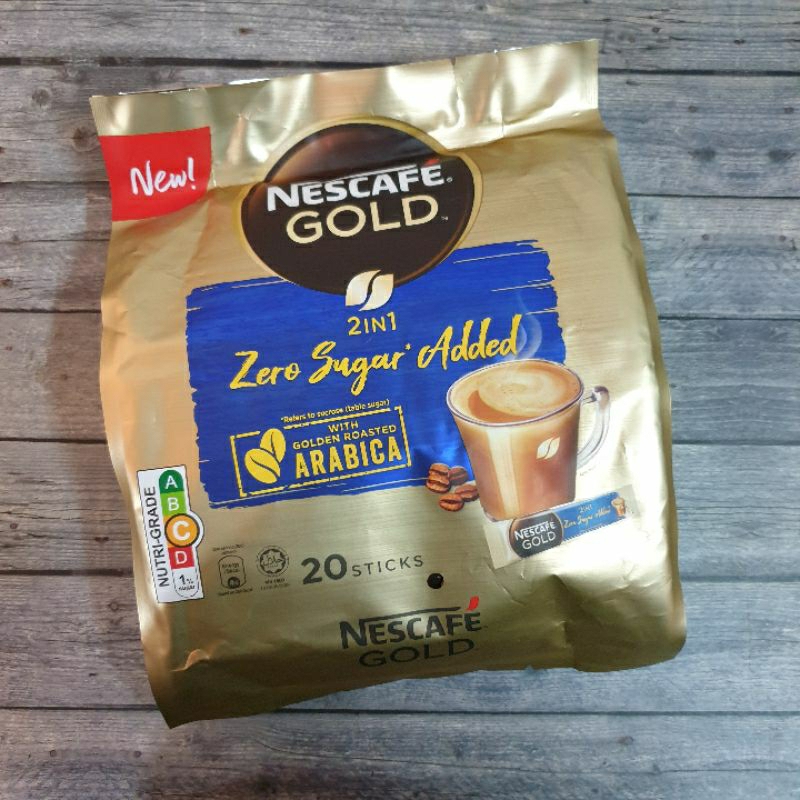 Jual Nescafe Gold 2 in 1 Zero Sugar Added Coffee Kopi 2 in 1 Singapore ...