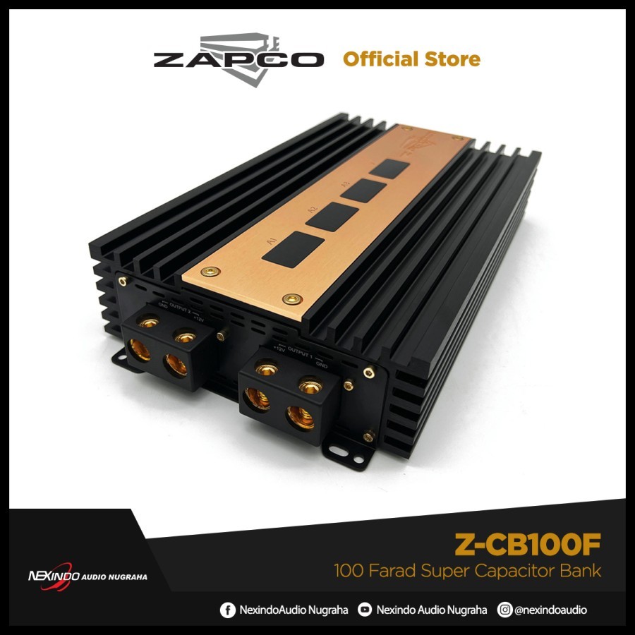 Jual Zapco Z-CB100F 100 Farad Super Capacitor Bank kapasitor original ...