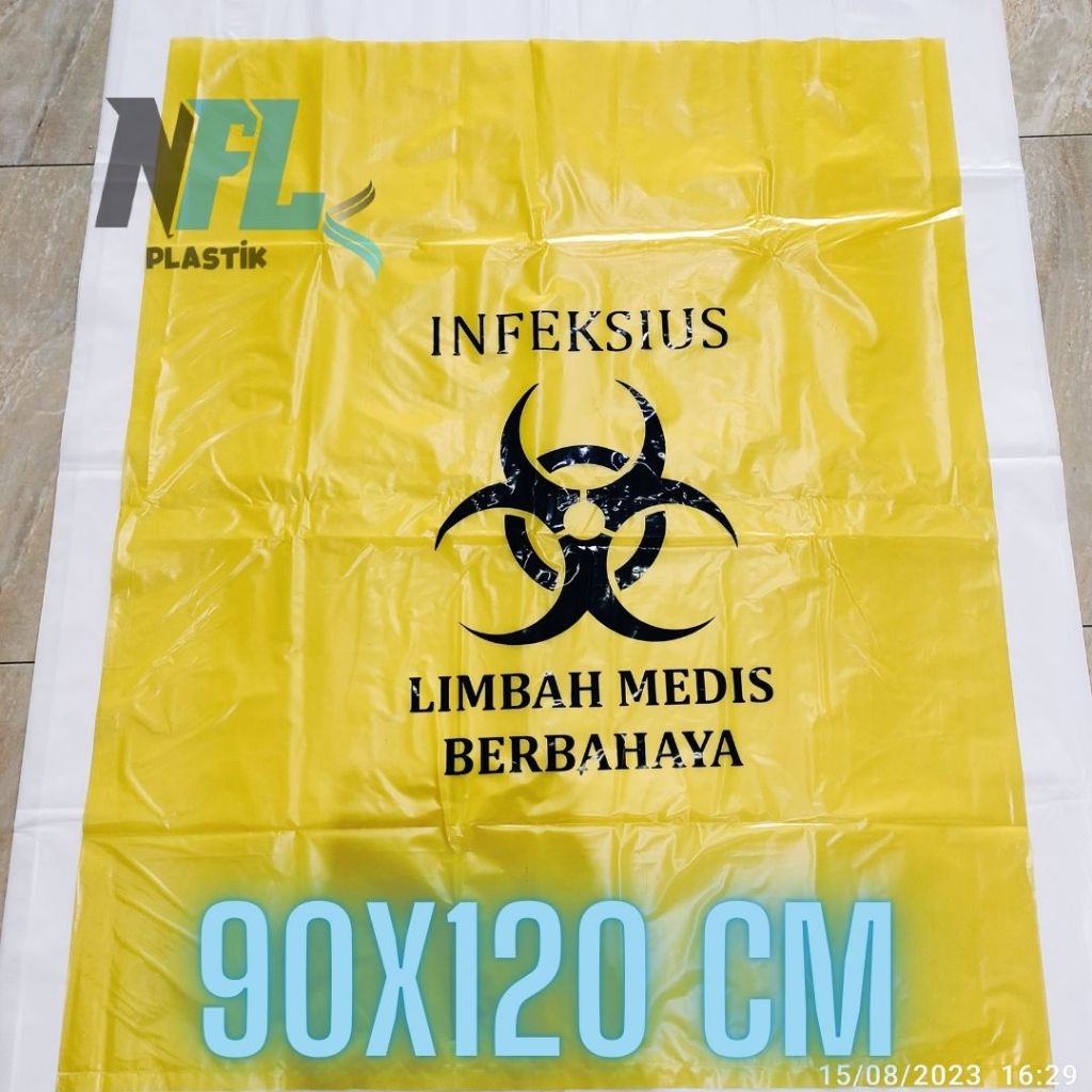 Jual Kantong Plastik Sampah Medis 40 x 60 Cm , Kantong Sampah Medis ...