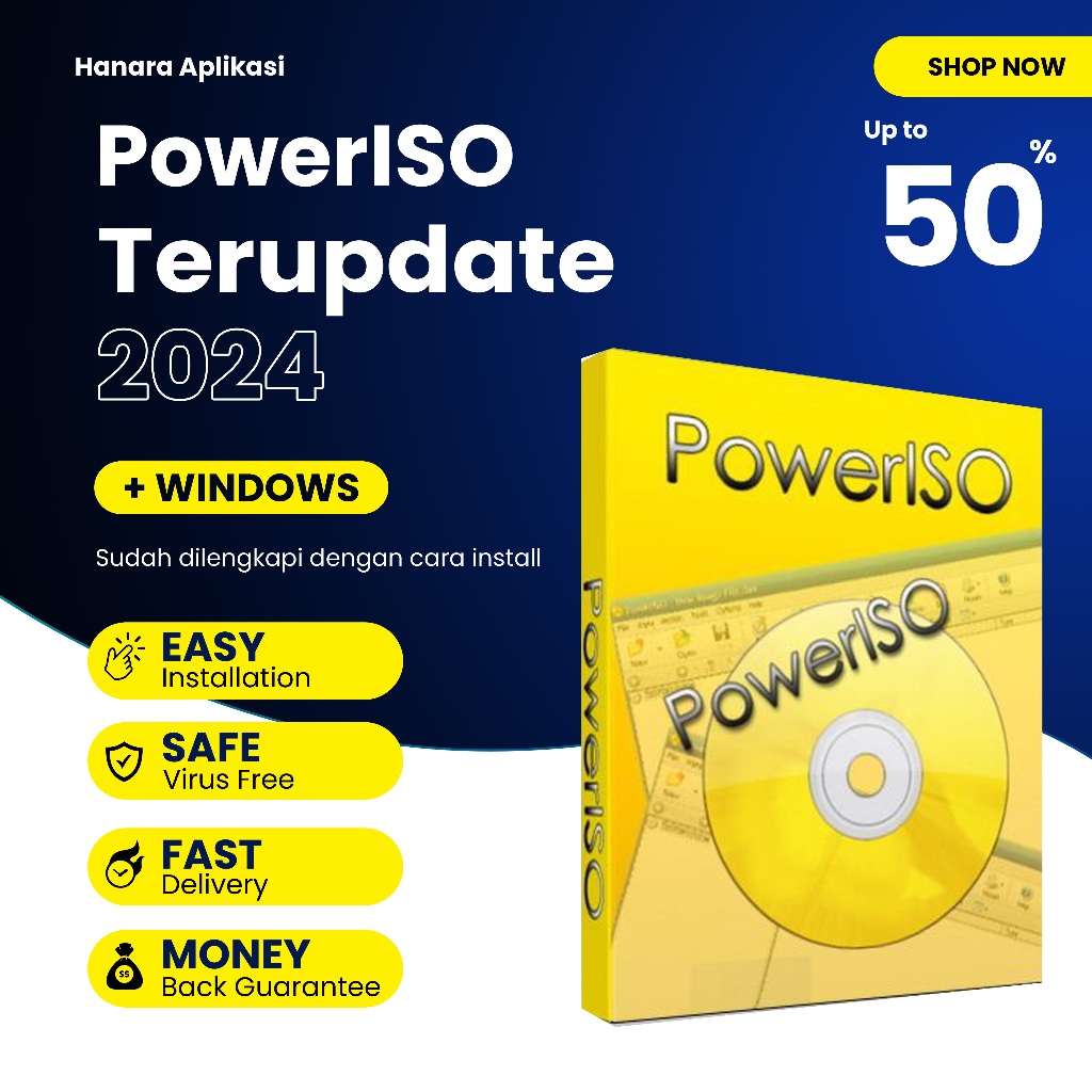 Jual PowerISO Terbaru Full Version | Shopee Indonesia