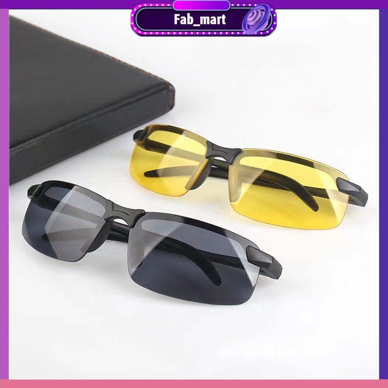 Jual Kacamata pria Polarized Anti-Glare Day & Night Sensitif Sunglasses ...