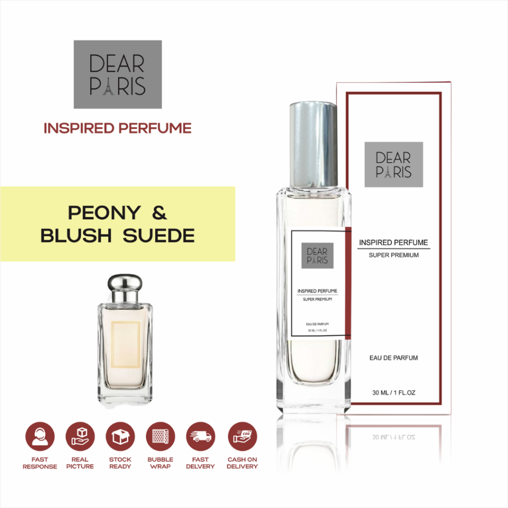 Jual DEAR PARIS Peony and Blush Suede Inspired Perfume 30 ML Parfum ...