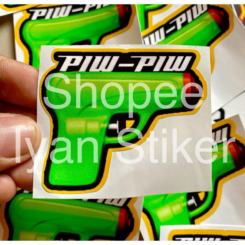 Jual Sticker Pistol Piw Piw ala ala Plat KT | Shopee Indonesia