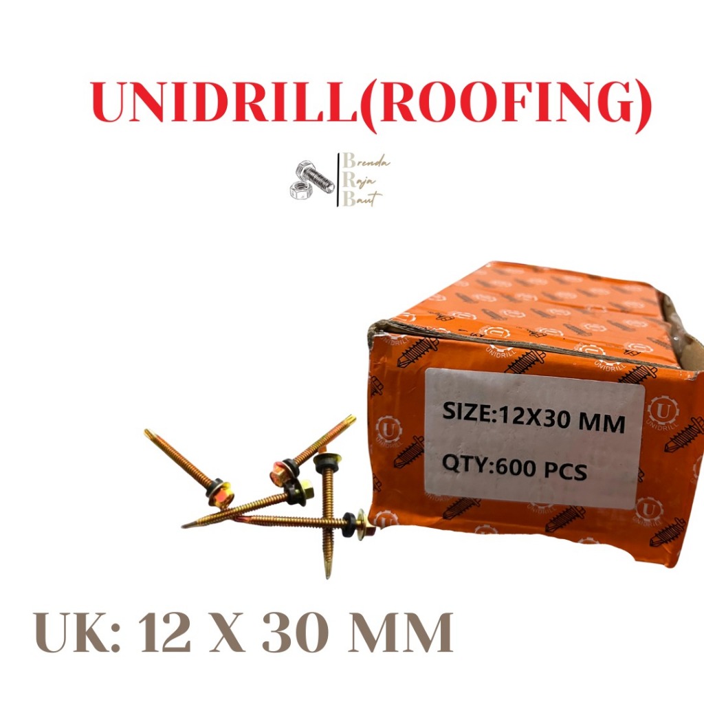 Jual BAUT ROOFING KUNING 12x30 600 pcs / SATUAN SEKRUP BAJA RINGAN ...