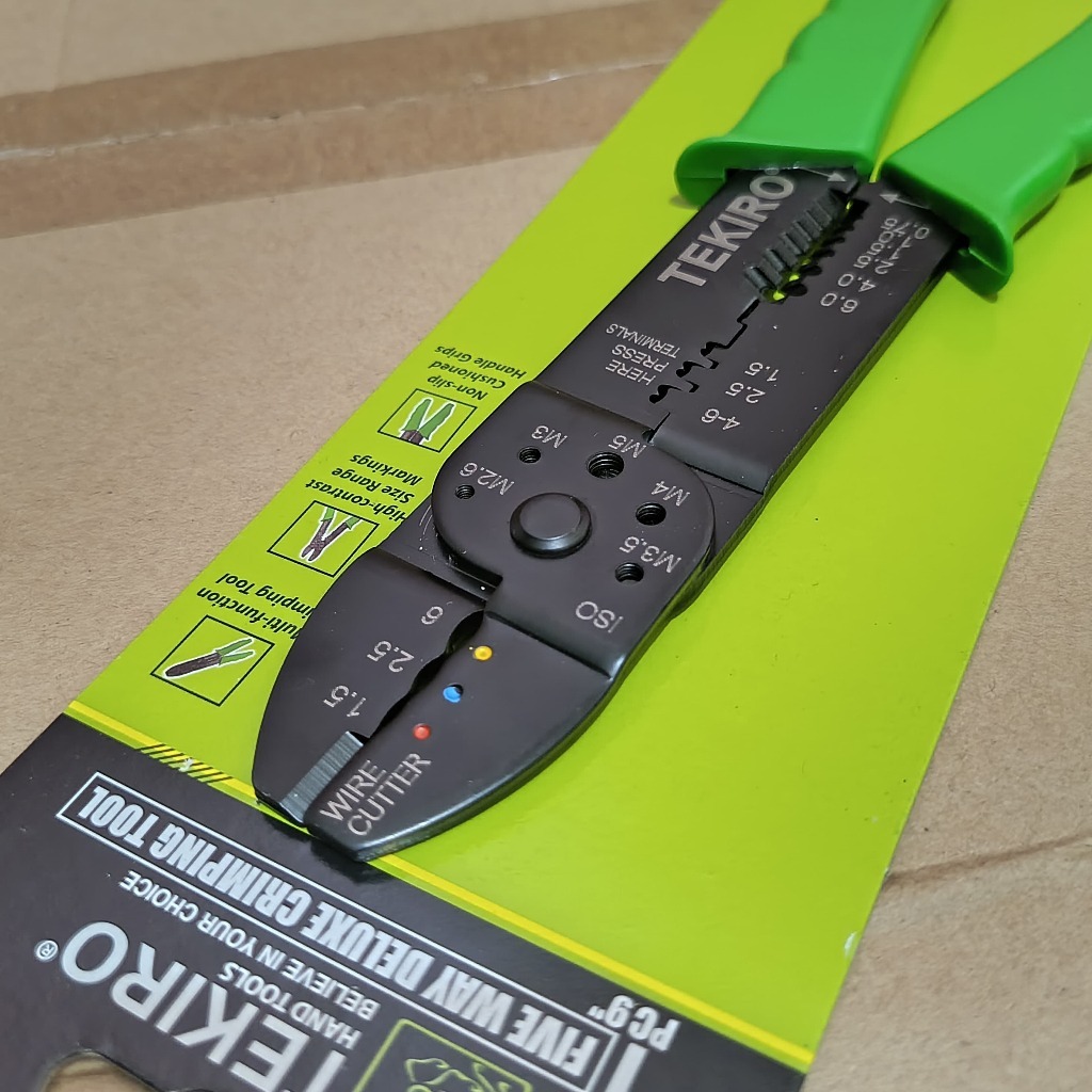 Jual TEKIRO Tang Crimping / Krimping 9 Inch / Kupas Kabel + Press Skun ...