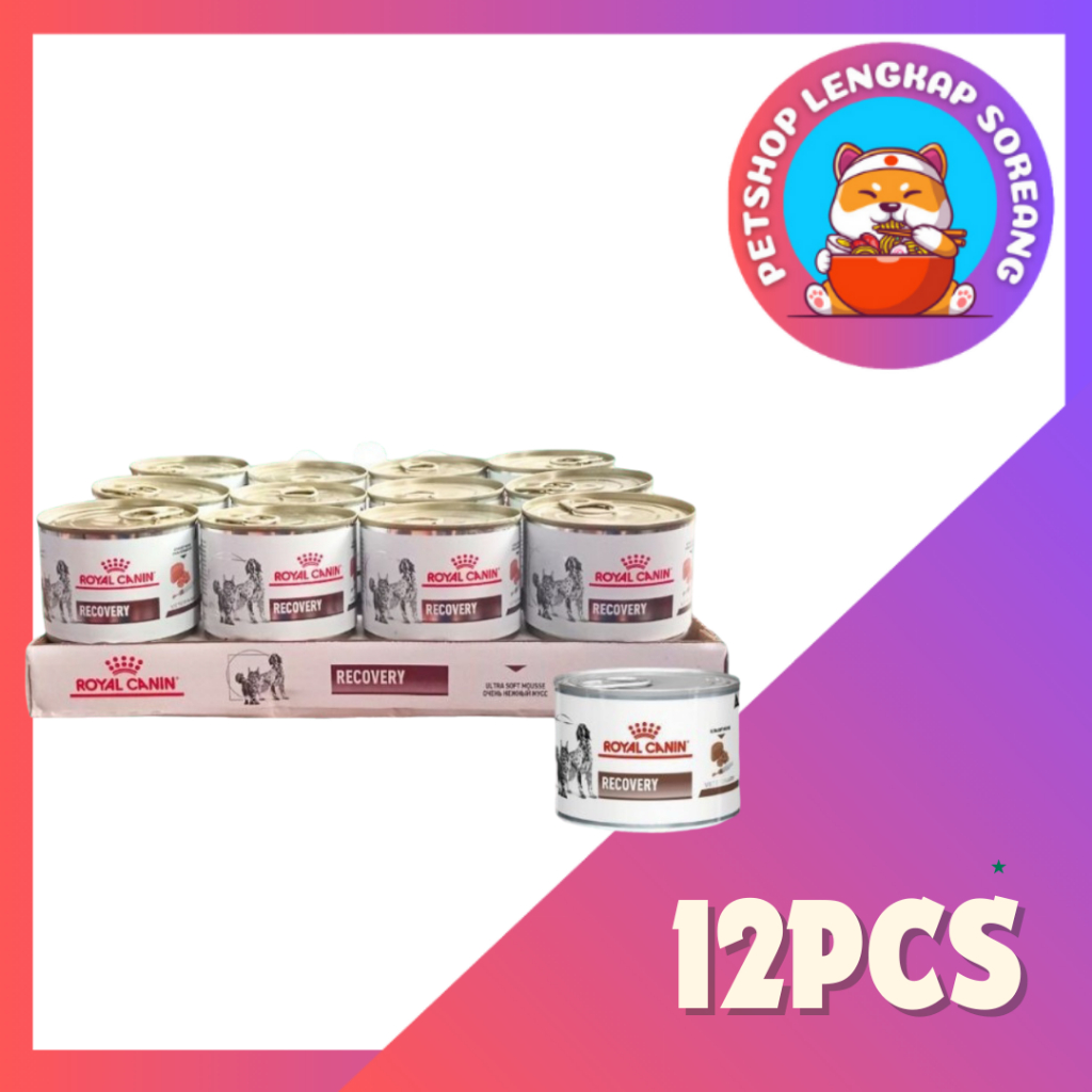 Jual Royal Canin Recovery 1 tray 195grx12pcs - Wet Food Kaleng | Shopee ...