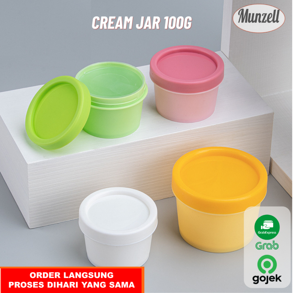Jual Pot Jar Cream 100gr gram Es Krim - Wadah Serbaguna - Kosmetik Krim ...