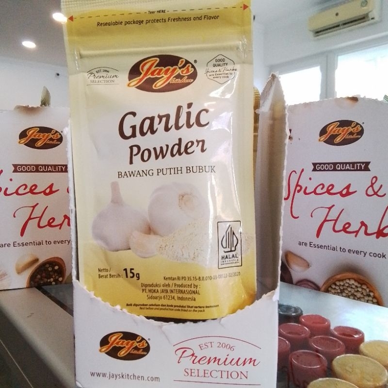 Jual Jay's Garlic Powder Bawang Putih Bubuk 15g | Shopee Indonesia