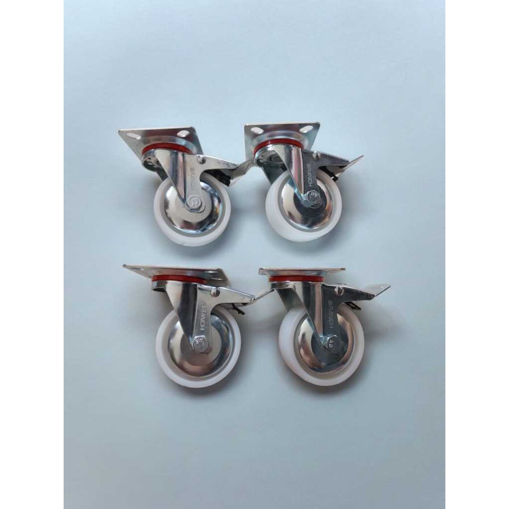 Jual BRANCH Roda Nilon 5 Inch Putih - Hidup, Mati, Rem | Shopee Indonesia