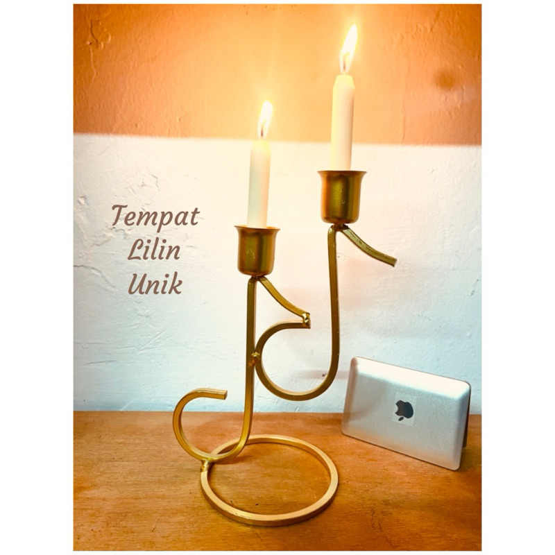 Jual Tempat Lilin Unik Romantic CANDLELIGHT Dinner Bentuk Not Musik ...