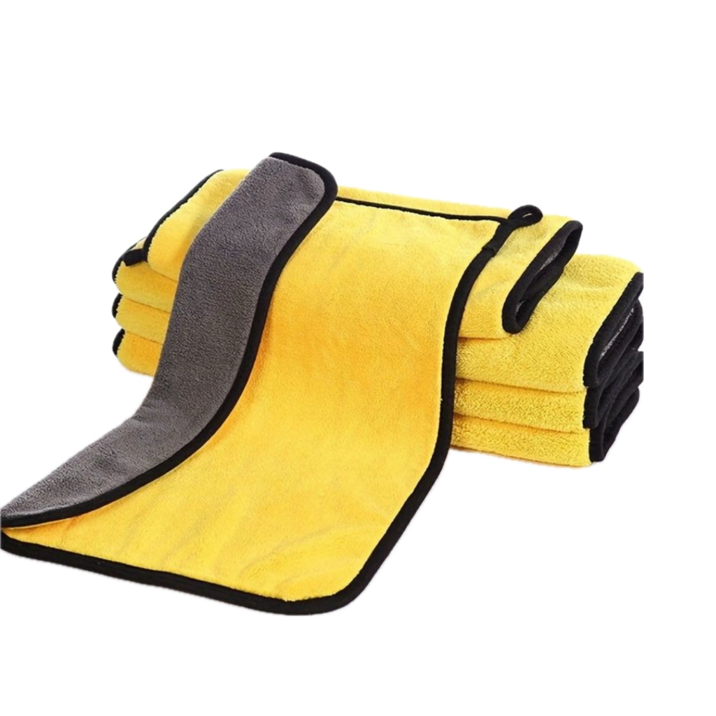 Jual Kain Lap Abu Kuning 30 x 30 cm / 25 X 25 CM Microfiber Serbaguna ...