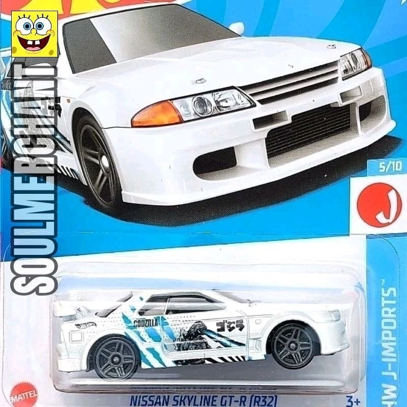 Jual HOTWHEELS NISSAN SKYLINE GT-R R32 (R32) PUTIH 2023 GODZILLA R32 ...