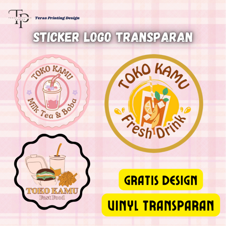 Jual Cetak Stiker Transparan / Label Stiker Botol Minuman Produk ...