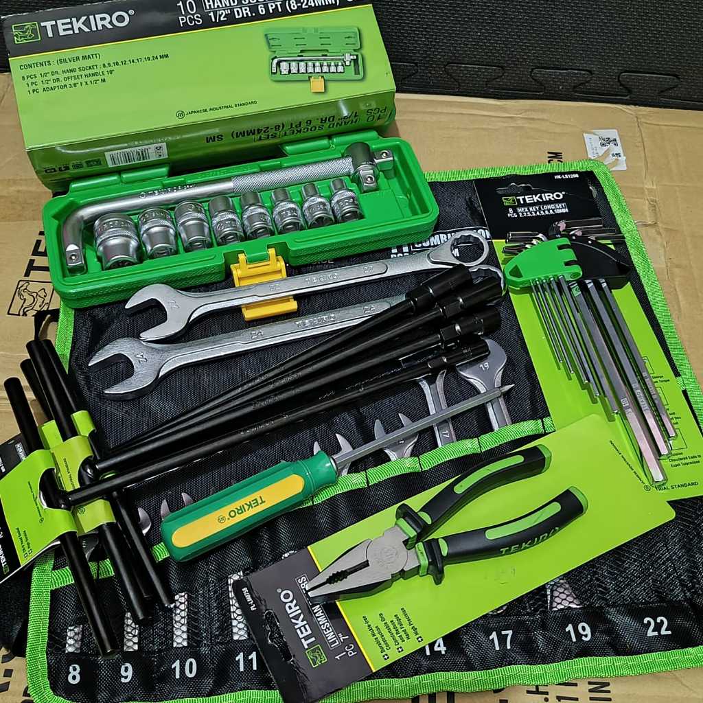 Jual PAKET LENGKAP kunci bengkel tekiro full set tekiro / Alat Bengkel Lengkap TEKIRO / Tools ...