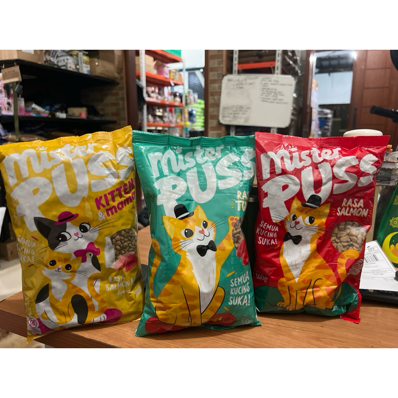 Jual Mr mister puss makanan kucing 500gr | Shopee Indonesia