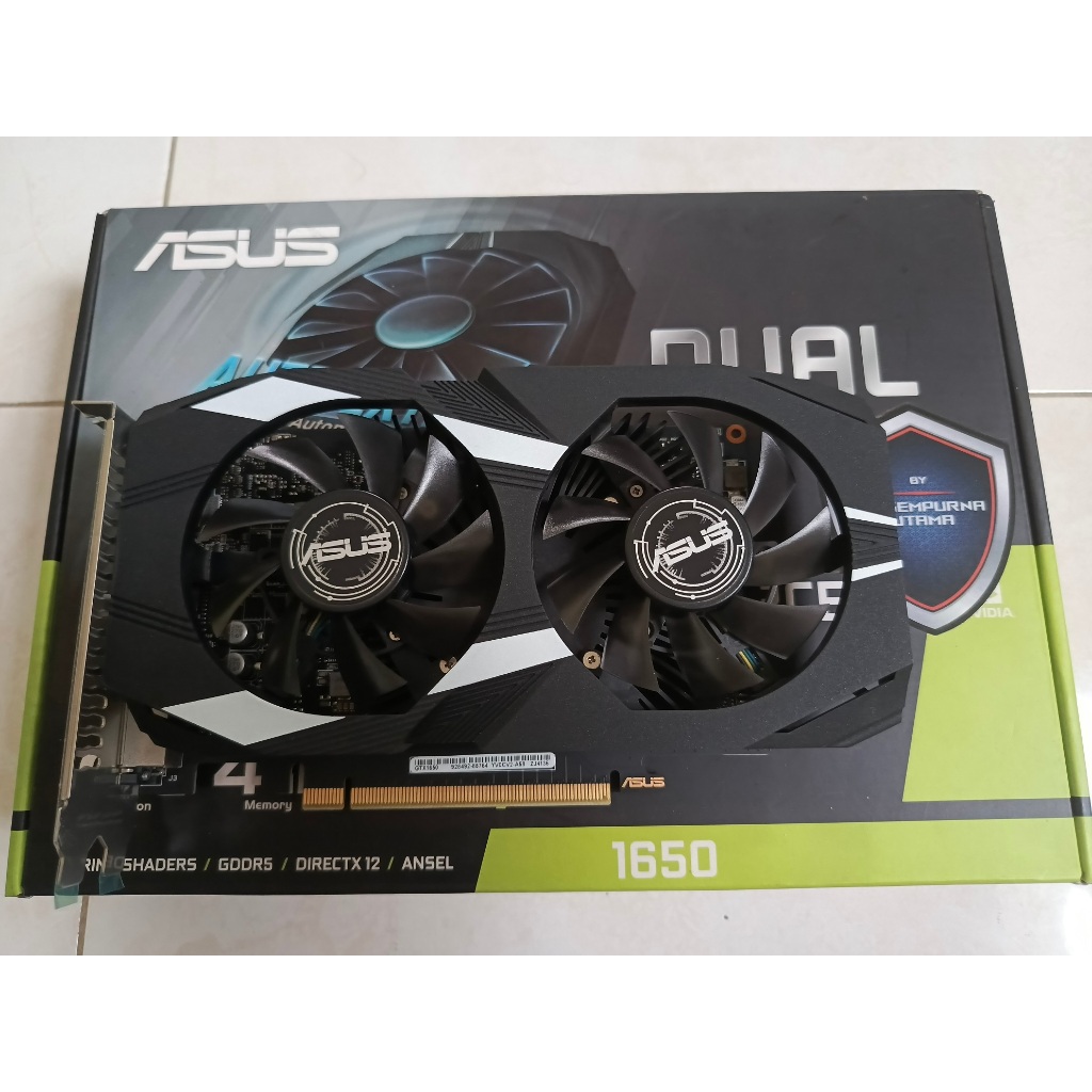 Jual ASUS DUAL GTX 1650 4 GB DDR5 GARANSI RESMI | Shopee Indonesia
