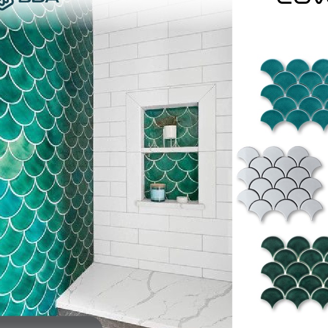 Jual KP8 Cove Mosaic Tile Hanabi Big Chip Keramik Mosaik Mozaik Dapur ...