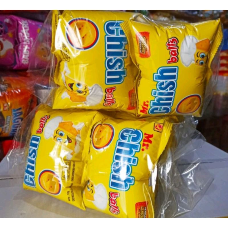 Jual Mr CHISH Corn Ball Isi 10 X 12gr Chiki Ciki Mister Cish Cis Cheese Chese Keju Master Max ...