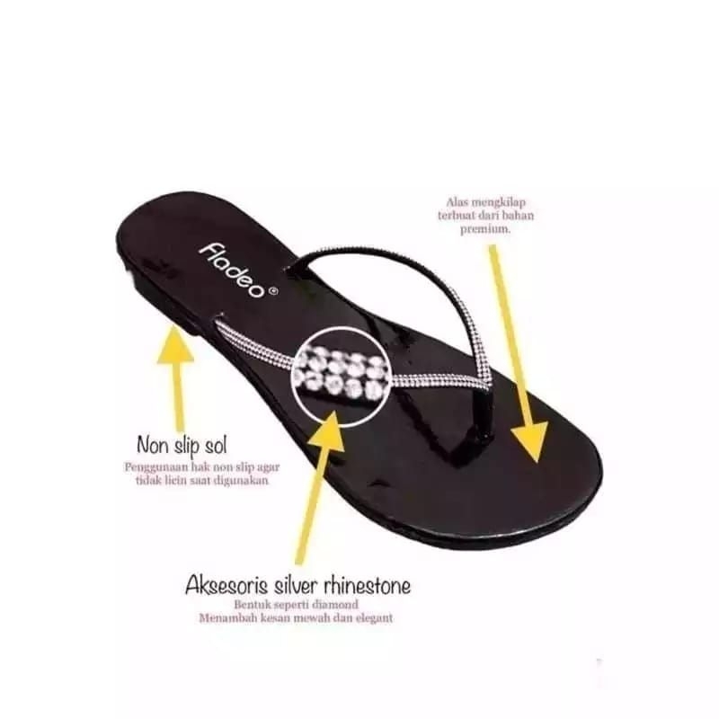 Jual Sandal fladeo jepit wanita | Sandal jepit cewek | Tren | Simpel ...