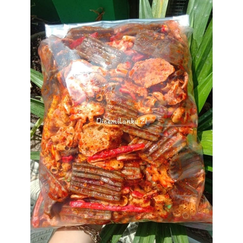 Jual KERUPUK SEBLAK CAMPUR/SEBLAK MIX /JENGKOL/BETON/CIMOL/MAKRONI/PEDO ...