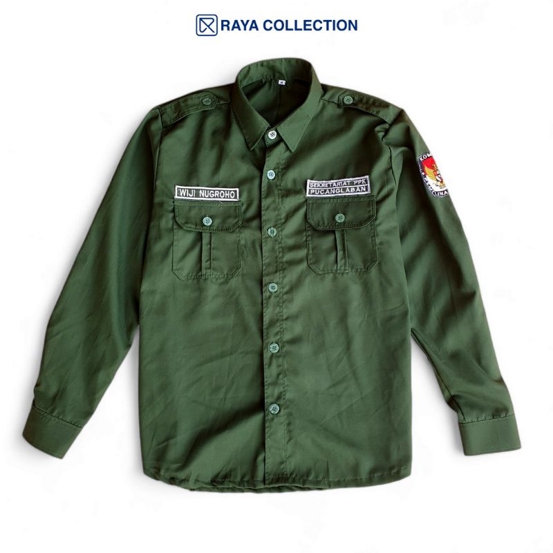 Jual Baju Kemeja PDH/PDL Custom Bordir Unione Drill | Shopee Indonesia