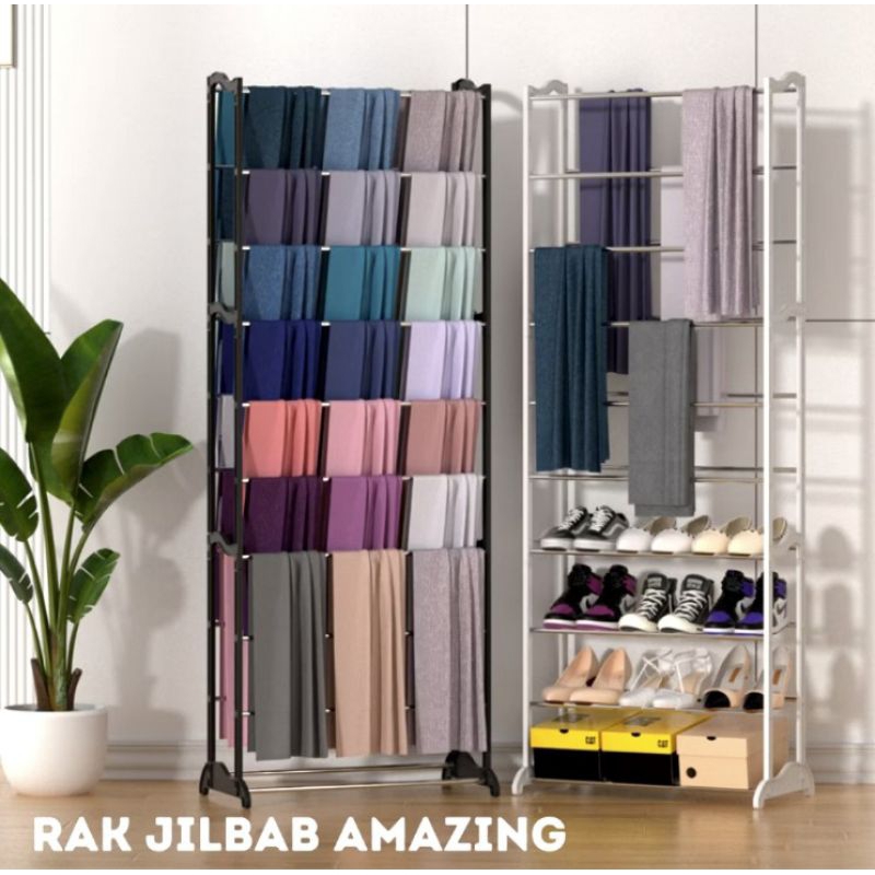 Jual Rak Hijab | Rak Kerudung | Rak Sepatu | Rak Amazing Gantungan ...