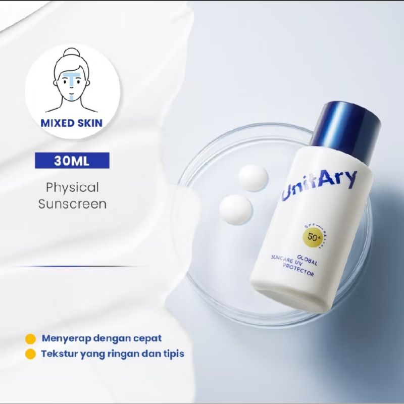 Jual [NEW] Unitary Physical Global Suncare sunscreen UV Protector SPF ...
