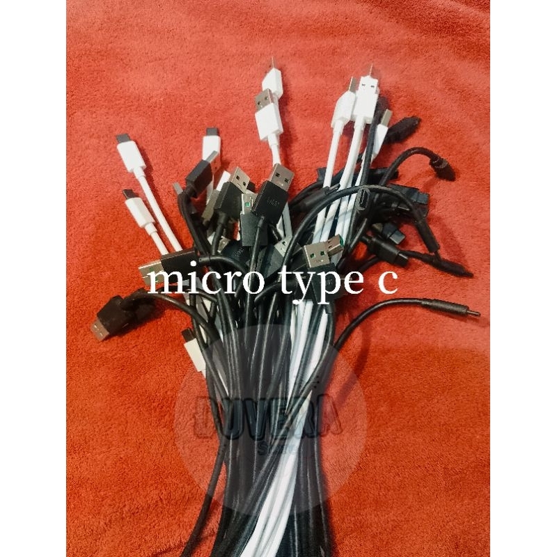 Jual kabel data tepsi micro USB C Oppo original | Shopee Indonesia