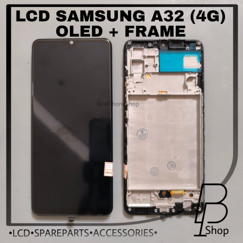 Jual LCD SAMSUNG A32 (4G) OLED + FRAME [FINGERPRINT ON] | Shopee Indonesia