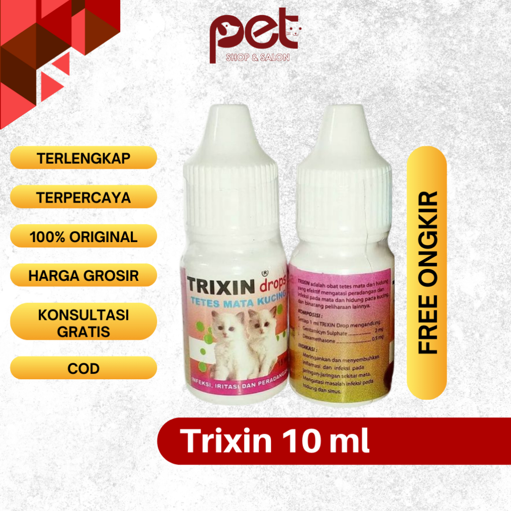 Jual Trixin Obat Tetes Mata Kucing 10 ml - Obat Tetes Mata Anjing ...