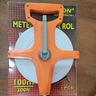 Jual Meteran Rol 100meter/ meteran tanah 100meter / meteran fiber rol ...