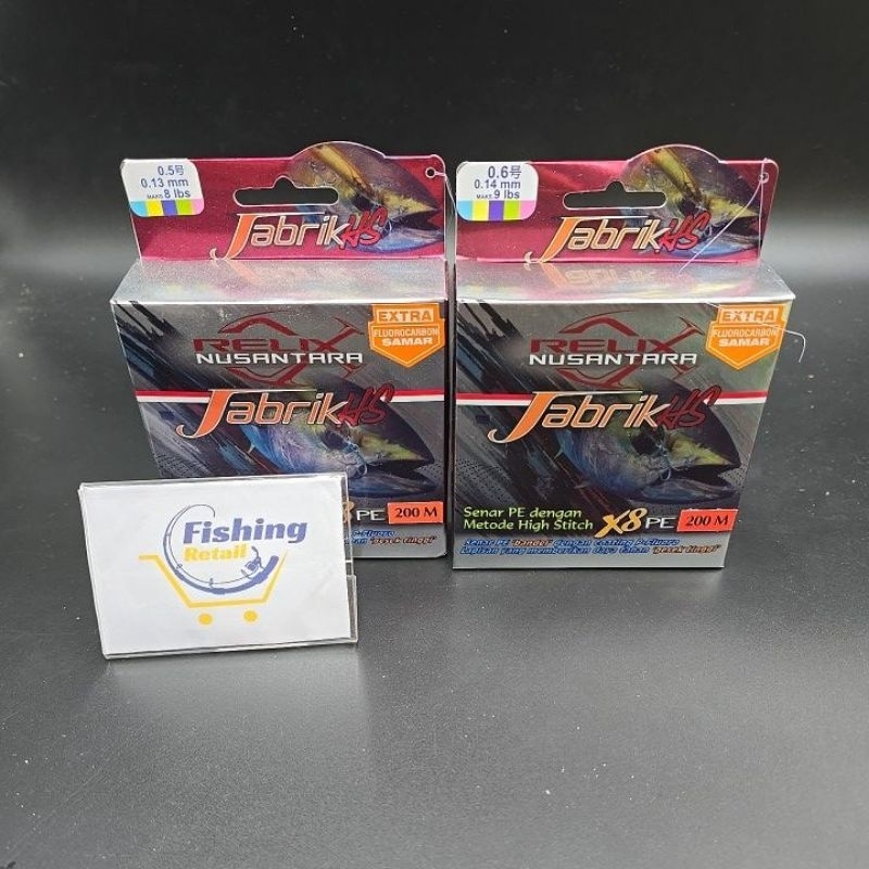 Jual Senar PE JABRIK HS X8 MULTICOLOR 200m Relix Nusantara FREE LEADER ...