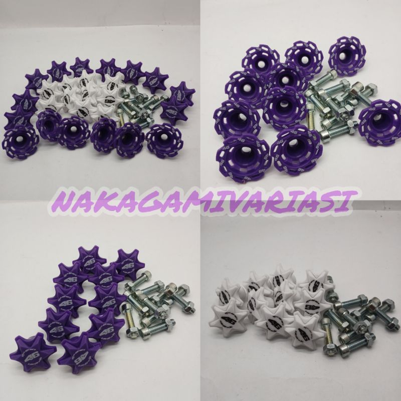 Jual Baut Monel Plastik Baut Plat nomer Motor isi 10 pcs | Shopee Indonesia