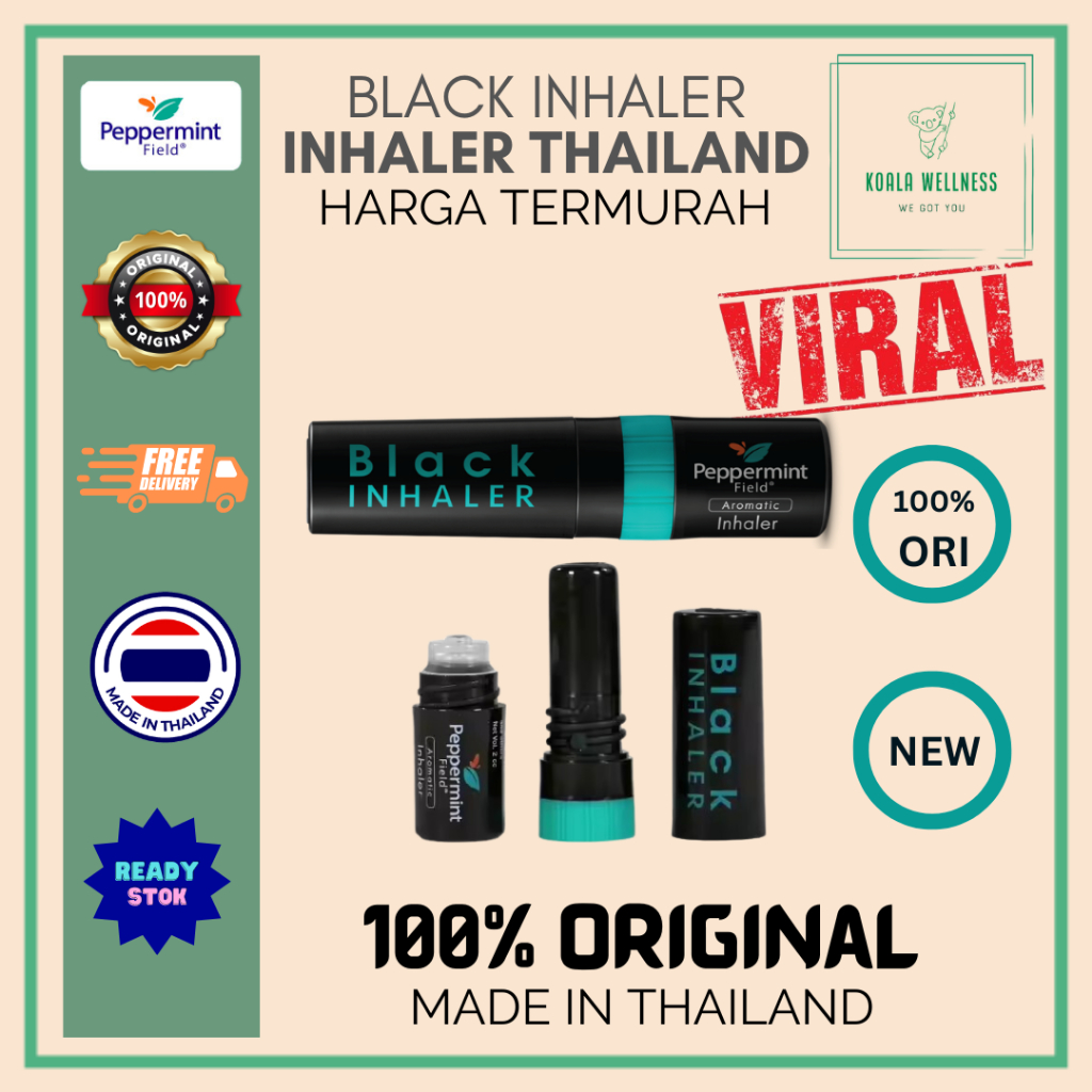 Jual Peppermint Black Inhaler Thailand | Shopee Indonesia
