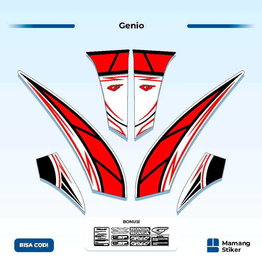 Jual Striping Genio Variasi (23) 2019 2020 2021 2022 2023 2024 Fabulous ...