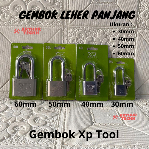 Jual Gembok Leher Panjang 30mm 40mm 50mm 60mm Xp Tool | Shopee Indonesia