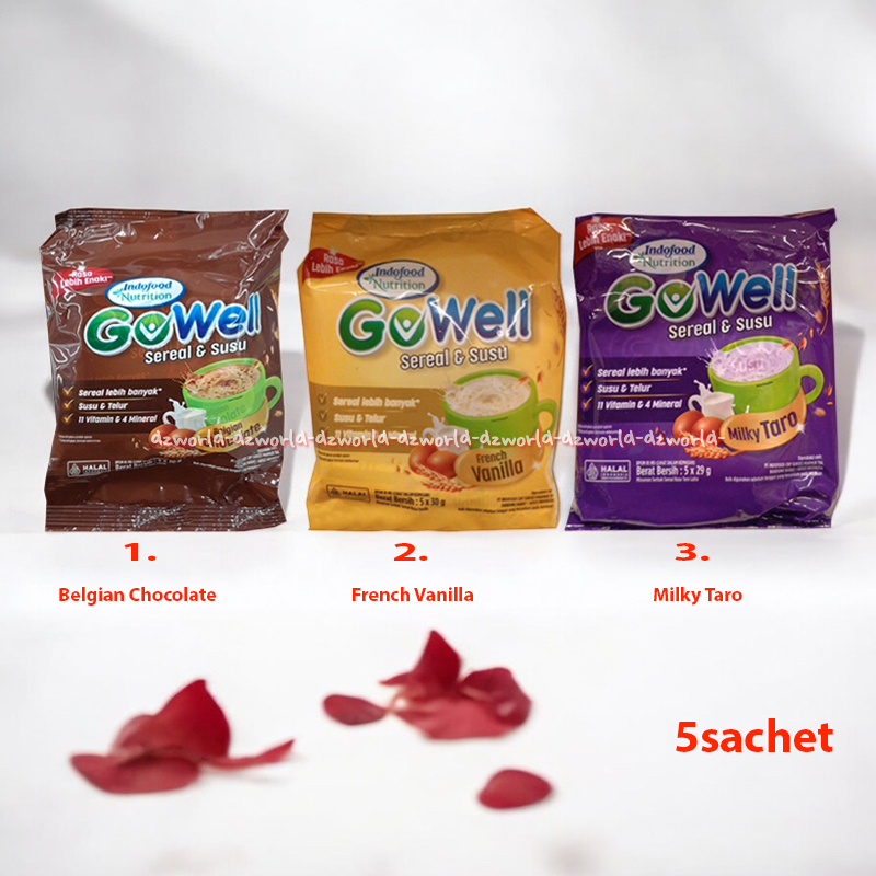 Jual Gowell Sereal & Susu 5sachet Belgian Chocolate French Vanilla ...