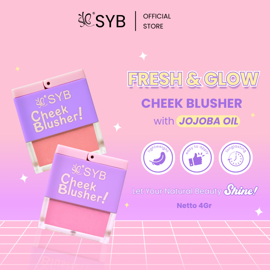 Jual NEW SYB CHEEK BLUSHER [Blush On Fresh and Glow] | Shopee Indonesia